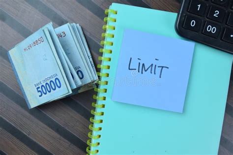 Concept Of Limit Write On Sticky Notes With Indonesian Currency