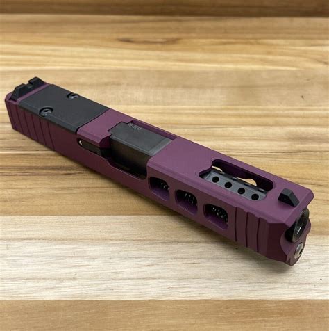 Glock 17 Pattern Slide Black Cherry Style Ported Barrel Complete With Rmr Cut Kineti Tech