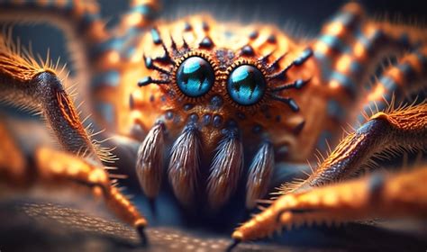 Premium Photo The Sharp Fangs Of A Spider As It Waits Patiently In