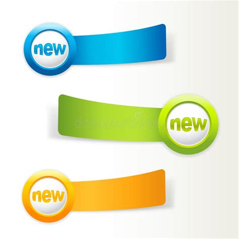 Set Of Colorful Labels Stock Vector Illustration Of Dialog 24098792