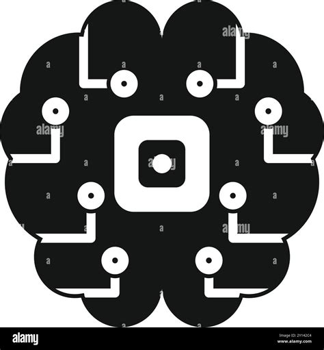 Artificial Intelligence Brain Showing Machine Learning Process With Cpu
