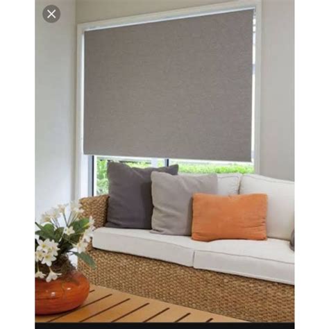 Jual Roller Blind Tirai Gulung Indoor 100 Blackout Custom Shopee