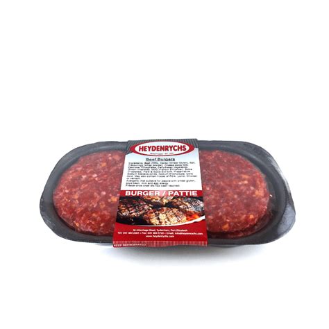 Beef Burgers Heydenrychs Quality Meat