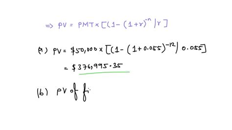 Annuities The Annually Compounded Discount Rate Is 5 5 You Are Asked To Calculate The Present
