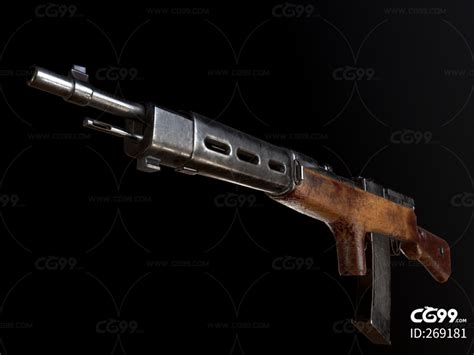 费德洛夫m1916 次时代写实一战第费德洛夫m1916自动步枪模型 Cg模型免费下载 3dsmax模型 Cg99