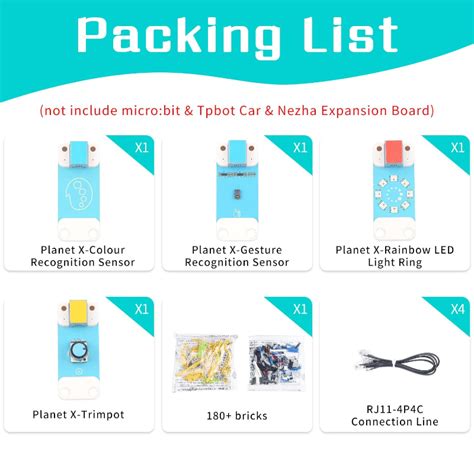 Interactive Coding Accessories Pack Nezha And Tpbot Compatible