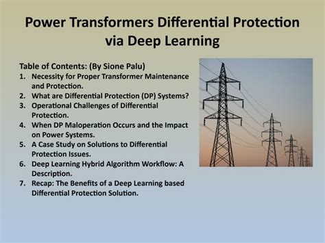 A Method For Electrical Power Transformer Differential Protection Dp Based On Deep Learning