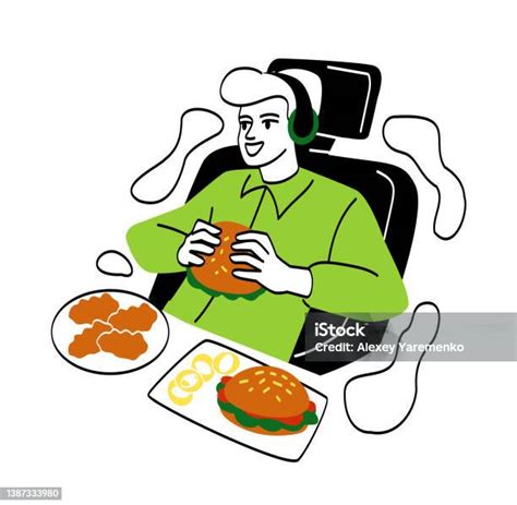 음식을 먹는 사람들 가정용 장비에 대한 스톡 벡터 아트 및 기타 이미지 가정용 장비 가정의 방 귀여운 Istock