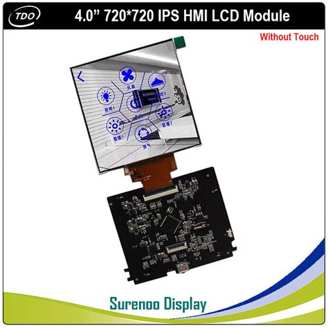 4 0 นิ้ว 720 720 Hmi สมาร์ทอัจฉริยะ Ips Tft Lcd โมดูลจอแสดงผล W แผง