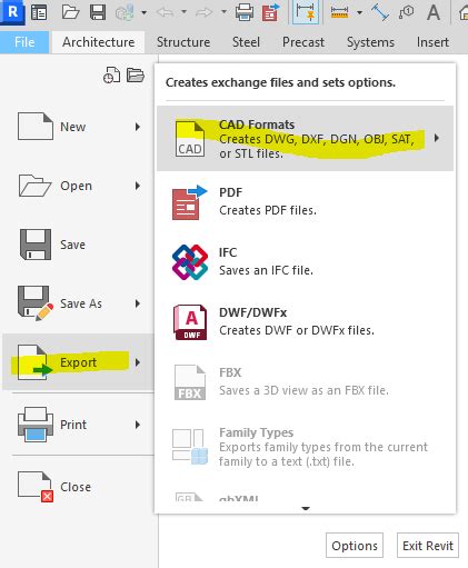 Solved Export Revit To Autocad Autodesk Community
