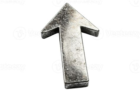 Metal Arrow Sign Pointing Upwards For Direction 58029488 Png