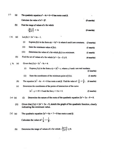 Csec Quadratic Add Math Questions Pdf Quadratic Equation Csec Quadratic Add Math Questions Pdf Quadratic Equation