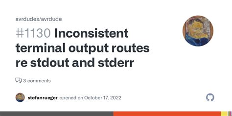 Inconsistent Terminal Output Routes Re Stdout And Stderr Issue 1130