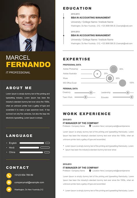 Resume Template For Web Developer