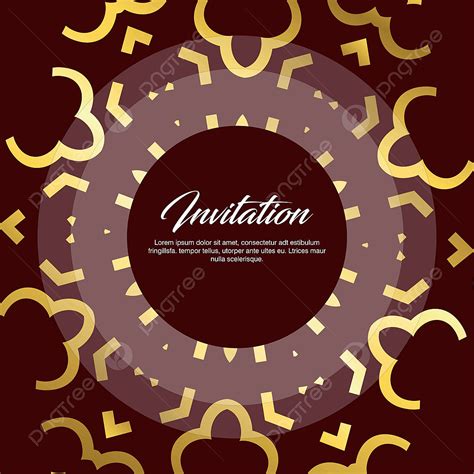 Wedding Ceremony Card With Elegent Design And Typography Vector