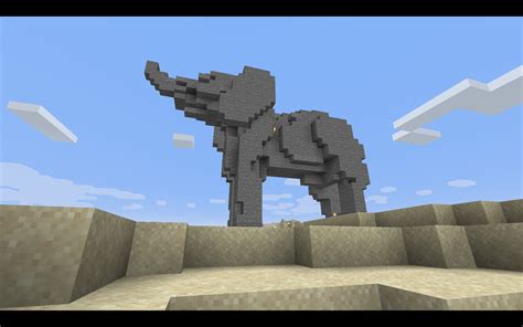 Elephant 3d Survival Build Minecraft Map