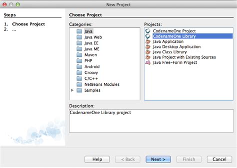 New Preliminary Library Support Codename One