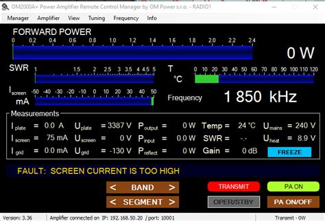 Om Power Fault Screen Current Is Too High