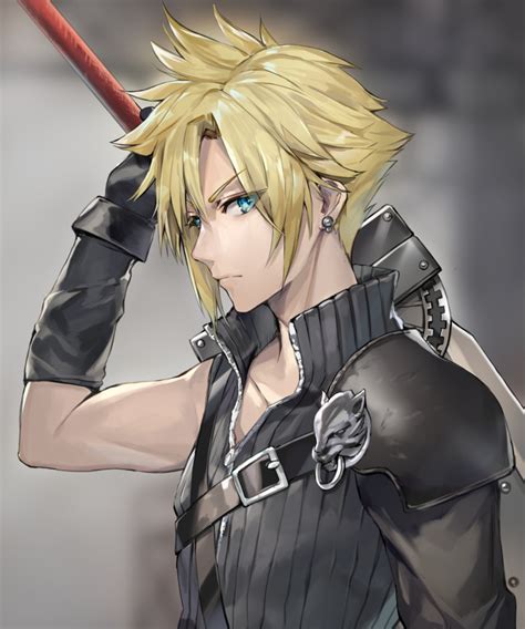 Cloud Strife Final Fantasy And 2 More Drawn By Momokomomopoco
