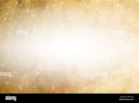 Abstract Brown Polygonal Space Background With Connecting Dots And Lines Connection Structure
