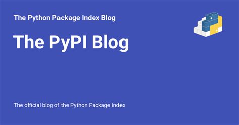 The Python Package Index Blog