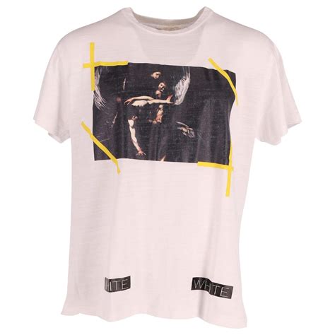 Off White C O Virgil Abloh SS15 Caravaggio T Shirt In White Cotton Ref