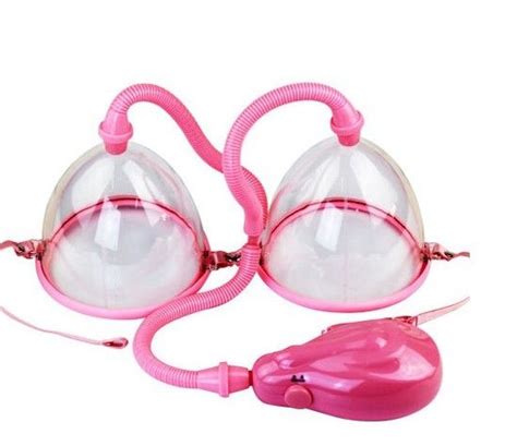 2017 Ladiesplastic Manual Breast Enlarger Pump Dual Cup Bust Breast