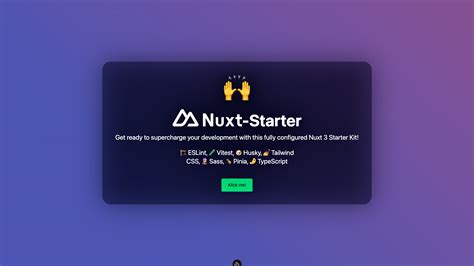 GitHub Lazercaveman Nuxt Starter Fully Configured Nuxt 4 Starter Kit