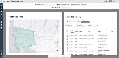 GTFS Importer Quetzal Cloud