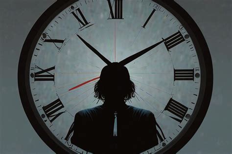 Premium Photo Reverse Time Clock Face Illustration