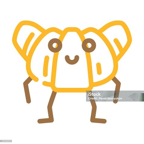 크로와상 디저트 캐릭터 컬러 아이콘 벡터 일러스트 레이 션 귀여운에 대한 스톡 벡터 아트 및 기타 이미지 귀여운 낙서 드로잉 딸기 Istock