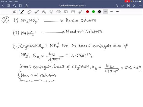 Solvedarrange The Following 010 M Solutions In Order Of Increasing
