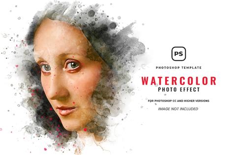 Efecto De Acuarela Photoshop Archivo PSD Premium