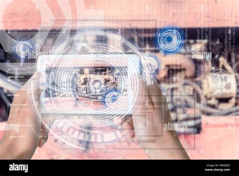 Augmented Reality Device Using Smart Technology Mixing Virtual And