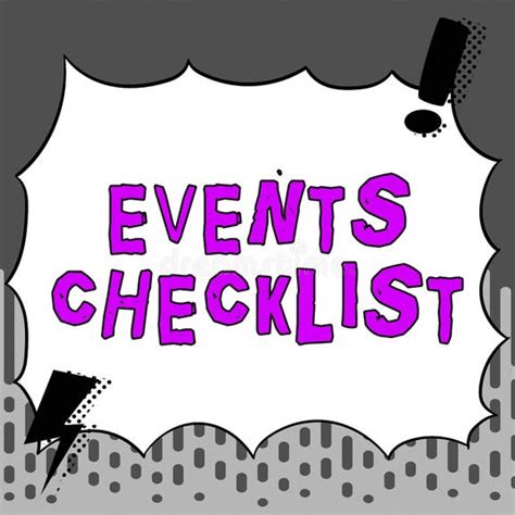 Inspiration Showing Sign Events Checklist Business Showcase Invaluable