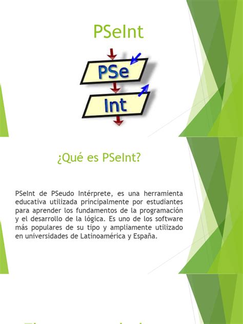 pseint pdf algoritmos lenguaje de programación