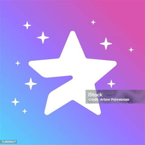 프리미엄 메신저 계정 아이콘입니다 보장되고 승인된 프로필 기호입니다 플라잉 스타 배지 아프게 최고 등급의 페이지 로고 구독이