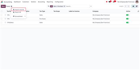 How To Import Chart Of Accounts Journals And Taxes In Odoo 17