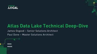 Mongodb Local London Mongodb Atlas Data Lake Technical Deep Dive