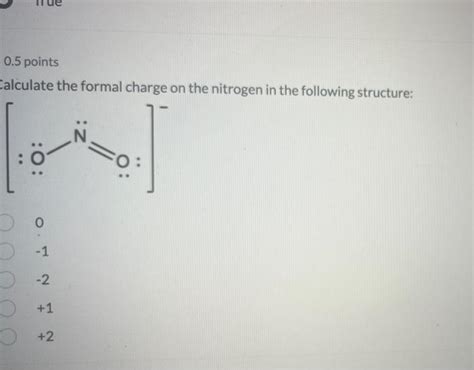 [solved] 0 5 points alculate the formal charge on th