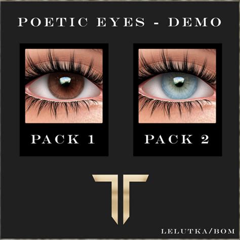 Second Life Marketplace Tville Poetic Eyes Demo For Lelutka Evo
