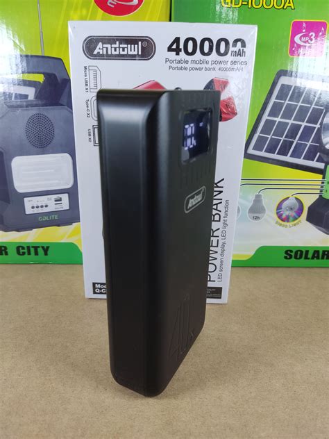 Купити Power Bank Andowl 40000 mAh Q CD701 Повер банк с быстрой зарядкой и фонариком ціна