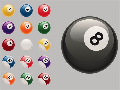 Billiard Balls Vector Art Graphics Freevector