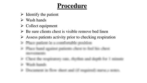 SOLUTION How To Check Respiration Of A Patient Studypool