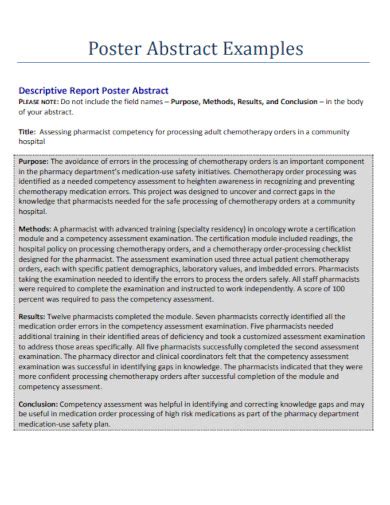 Abstract Writing 100 Examples How To Write Pdf