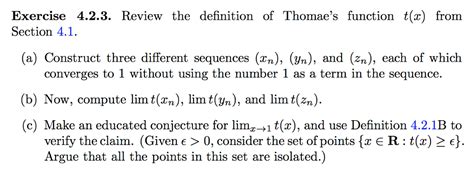 Review The Definition Of Thomae S Function T X From Chegg