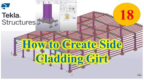 How To Create Side Cladding Girt Part18 Youtube