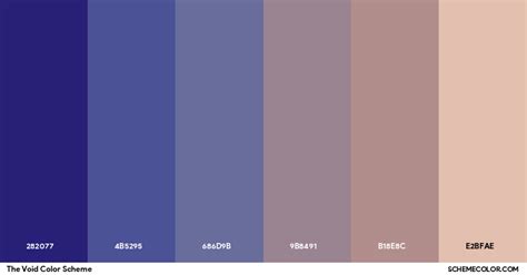 The Void Color Scheme Palettes