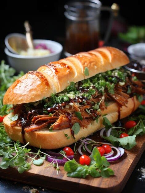 Premium Photo Korean Bbq Grilled Chicken Burger