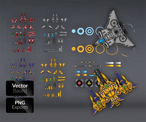 Space Shooter Creation Kit Game Art Partners